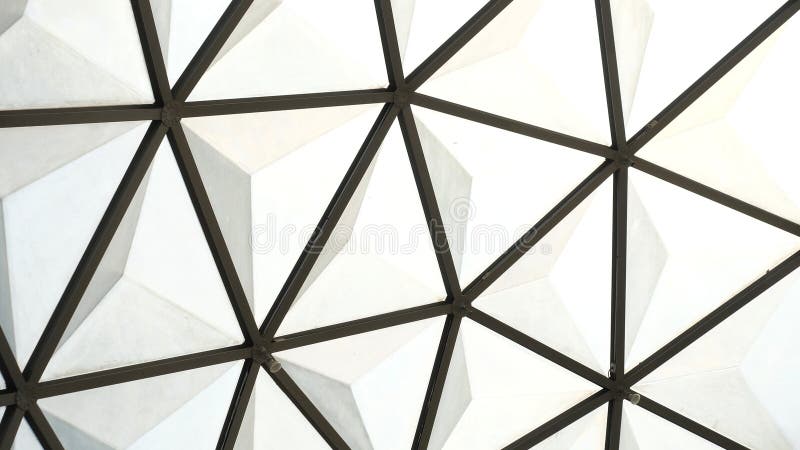 Close Up a Triangle Pattern of a Glass House Rooftop Stock Photo ...