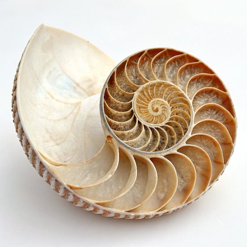 Trochus Shell with Spiral Pattern Stock Illustration - Illustration of ...