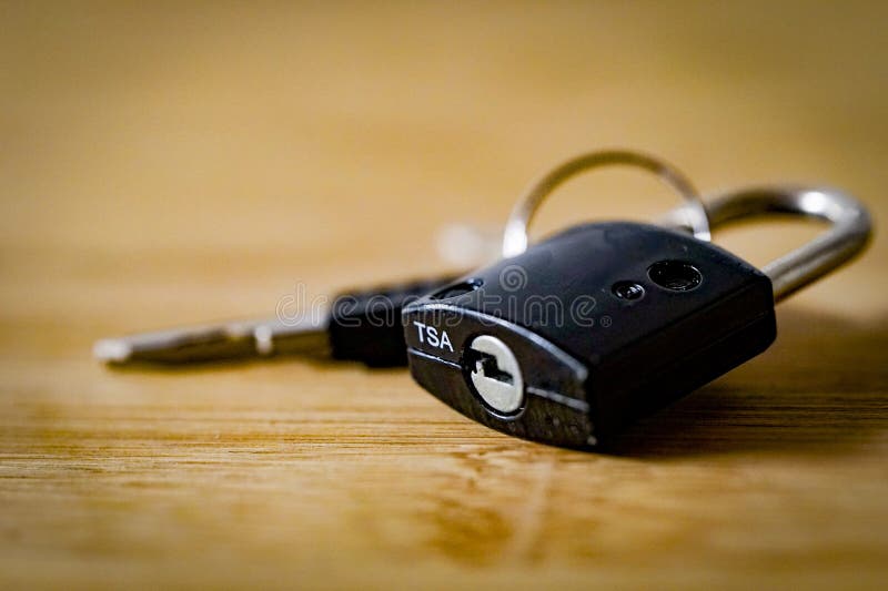 Close-up of TSA Suitcase Lock Editorial Image - Image of typography ...