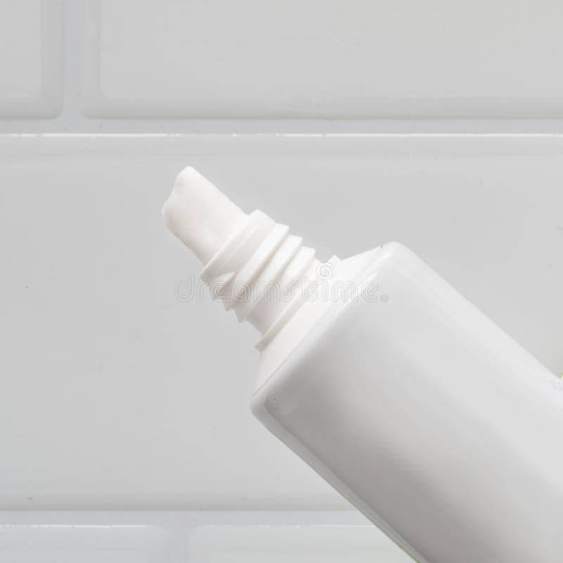 Close-up on a Tube of Toothpaste Stock Image - Image of medicine ...