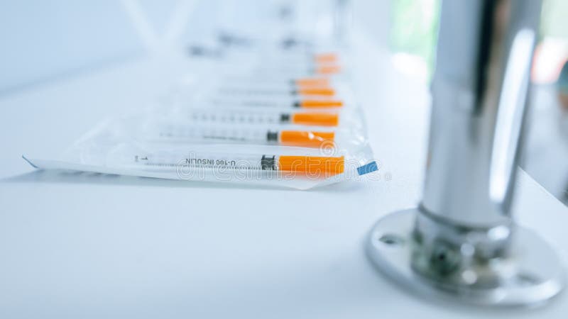Close Up. Tubes with Test Results on the Lab Table Stock Photo - Image ...