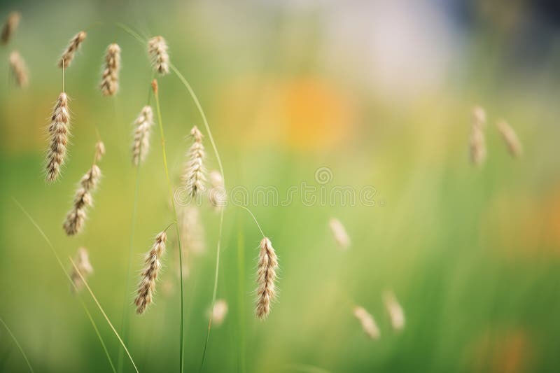 Close-up of Tufted Hair Grass Seed Heads Stock Image - Image of nature ...