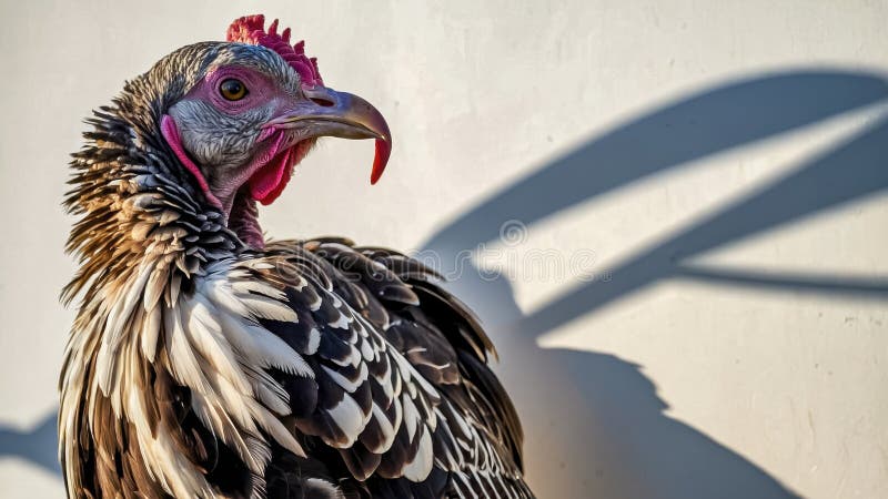 Close-Up of a Turkey with Vibrant Red Wattle and Detailed Feathers ...
