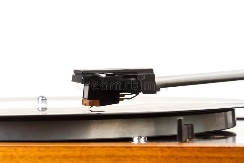 Close Up of Turntable Needle on a Vinyl Stock Image - Image of player ...