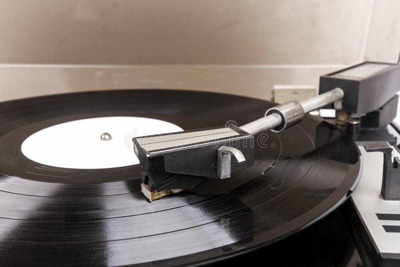 Close Up of Turntable Needle on a Vinyl Stock Photo - Image of ...