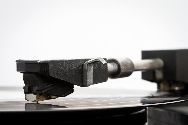 Close Up of Turntable Needle on a Vinyl Stock Image - Image of disk ...