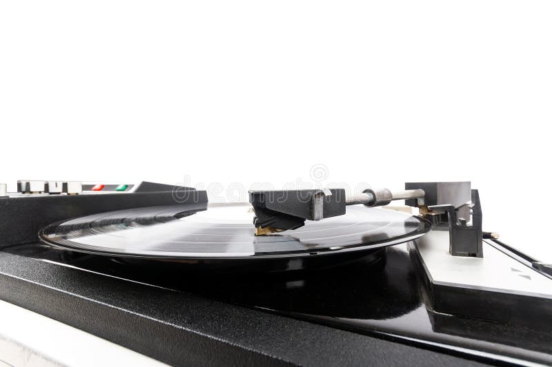 Close Up of Turntable Needle on a Vinyl Stock Image - Image of hifi ...