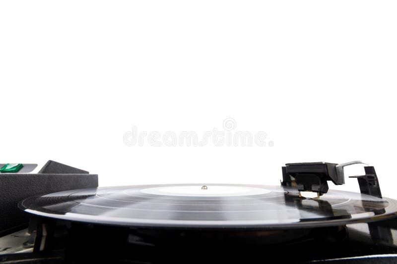Close Up of Turntable Needle on a Vinyl Stock Image - Image of record ...