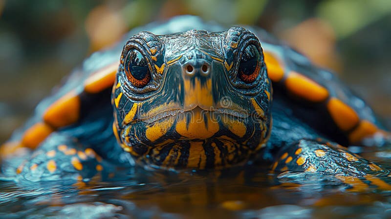 A Close-up of a Turtle S Face As it Looks Directly at the Camera ...
