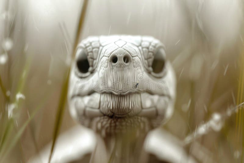 A Close-up of a Turtle S Head, with Its Eyes Staring Directly at the ...