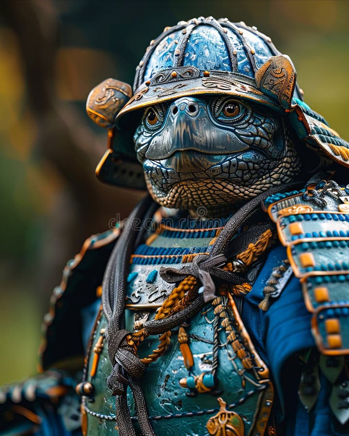 A Close Up of a Turtle Wearing Armor Stock Photo - Image of outdoor ...