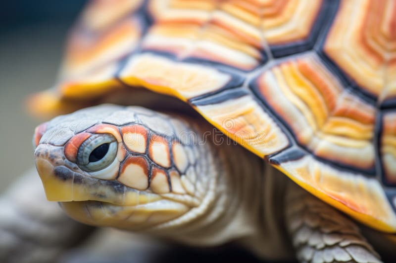 Close-up of Turtles Patterned Shell and Skin Stock Illustration ...