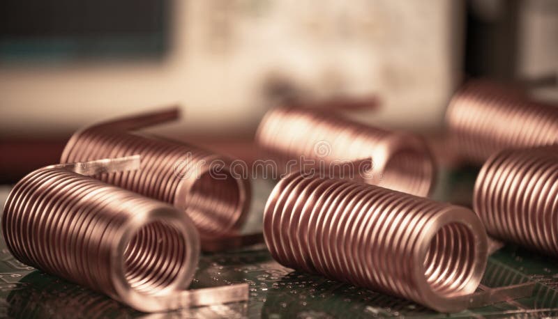 Close-up of Twisted Copper Wire Stock Photo - Image of connector ...
