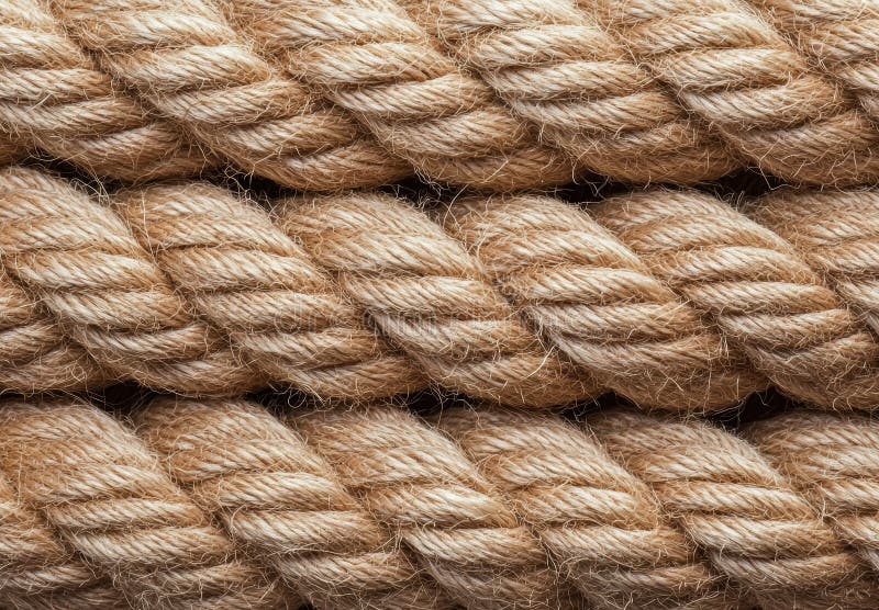 Close-up of Twisted Natural Rope Texture Stock Illustration ...