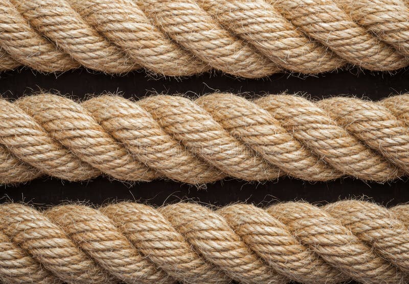 Close-up of Twisted Natural Rope Texture Stock Illustration ...