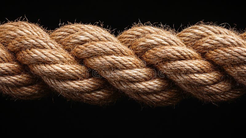 Close-up of twisted rope stock image. Image of yarn - 369980609