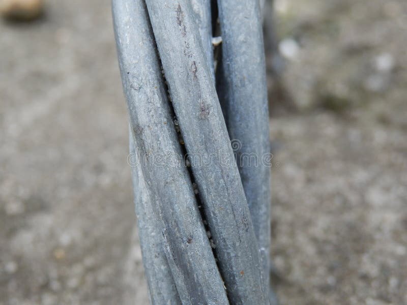 Twisted Steel Construction Materials Stock Photo - Image of materials ...