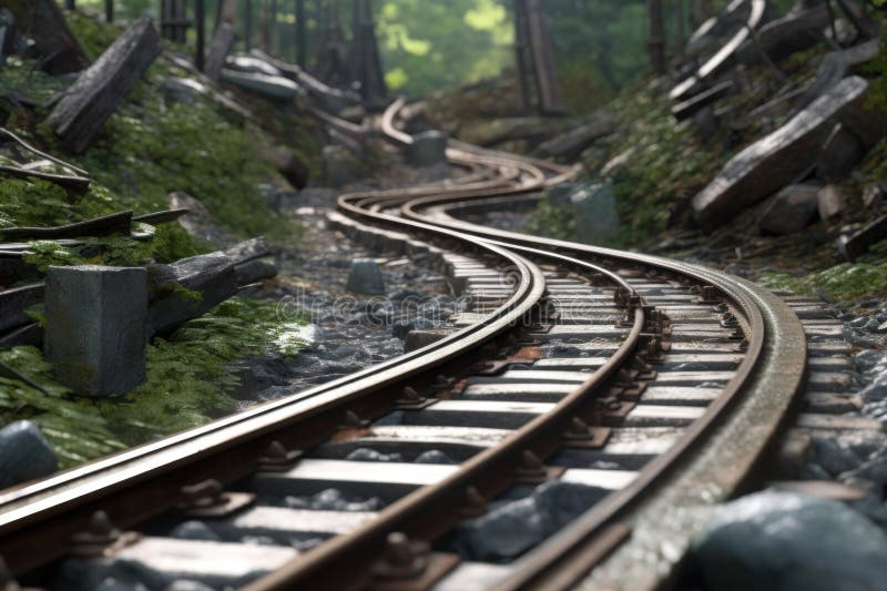 Close-up of Train Wheels on Shiny Rails Stock Image - Image of ...