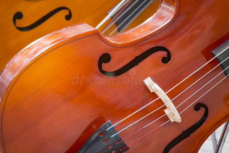 Close-up of Two Cello. Violoncello. Stock Photo - Image of retro ...