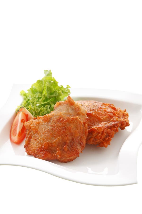 Close up two chicken fried stock photo. Image of meal - 49688802