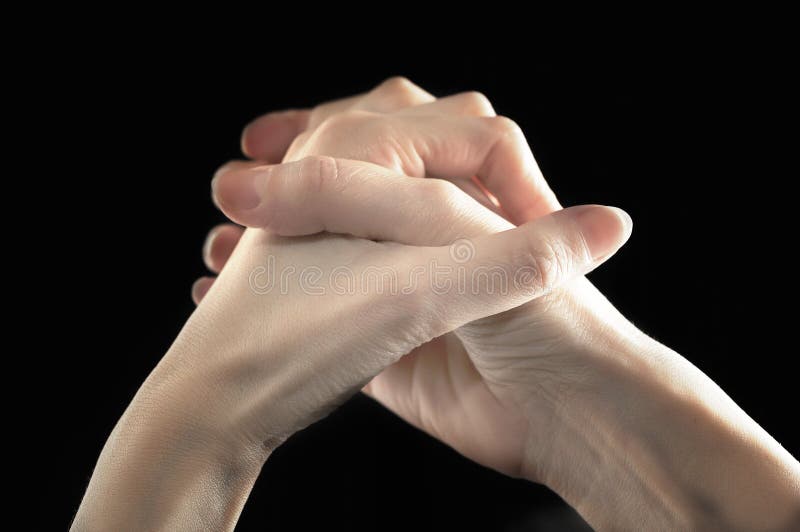 Two clasped hands stock photo. Image of affectionate - 175233386