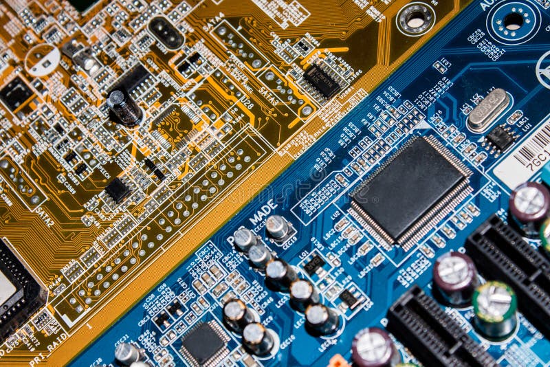 Two Old Colourful Circuit Boards Stock Image - Image of detail ...