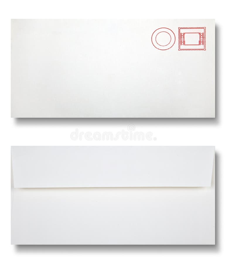 Close-up of two envelopes. stock image. Image of correspondence - 23993383