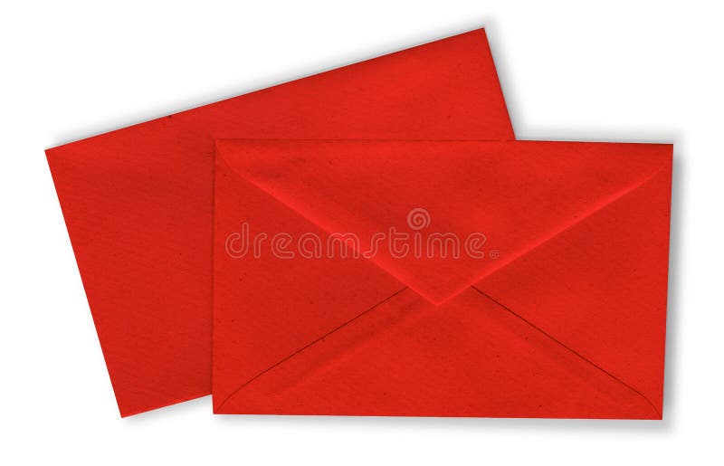 Close-up of two envelopes. stock image. Image of correspondence - 23993383
