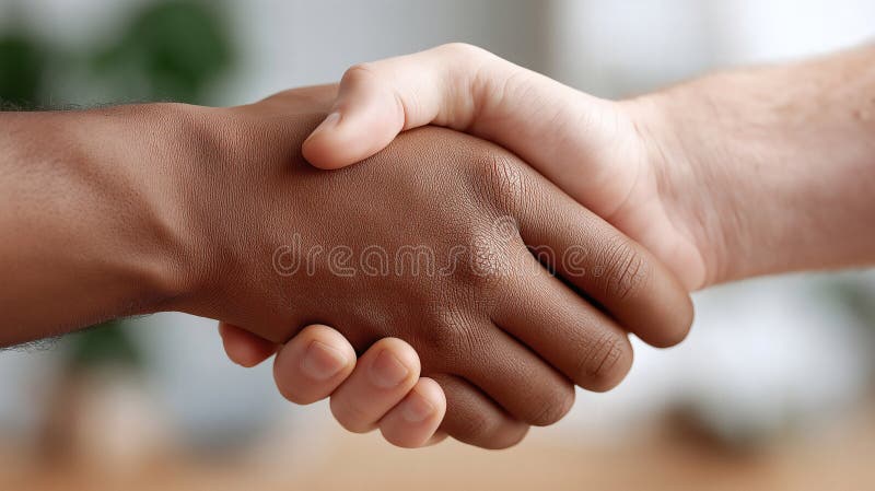Handshake of Unity and Respect Stock Illustration - Illustration of ...