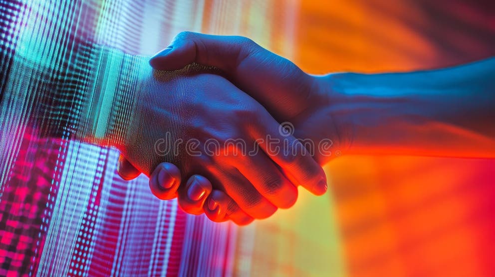 Close Up of Two Hands Shaking, Representing Partnership and ...
