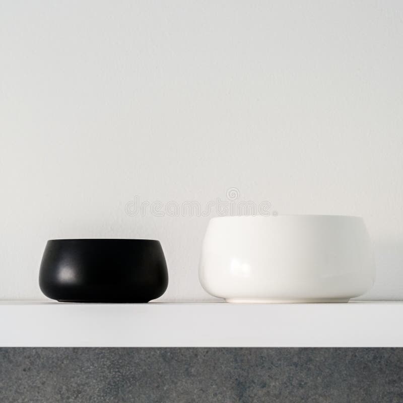 Close-up on Two Kitchen Bowls Stock Photo - Image of bright ...