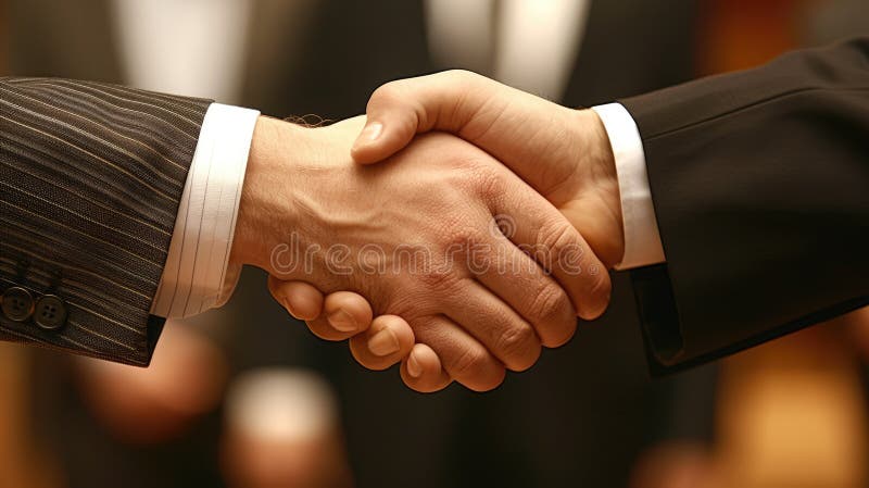 Close Up of Two Business People Hand Holding and Shaking Hands Together ...