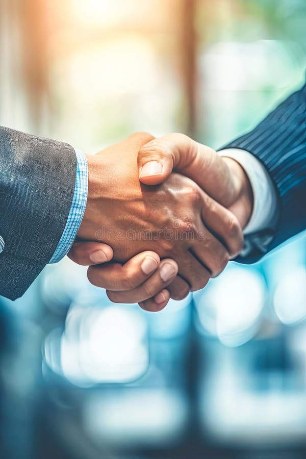 Close Up of Two People Shaking Hands Stock Illustration - Illustration ...