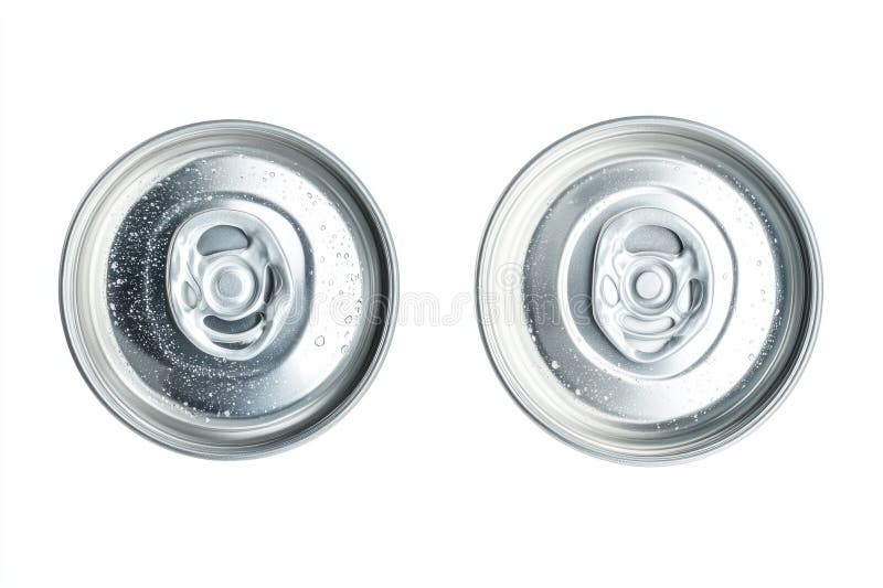 Close-up of Two Soda Cans on a White Surface Stock Image - Image of ...