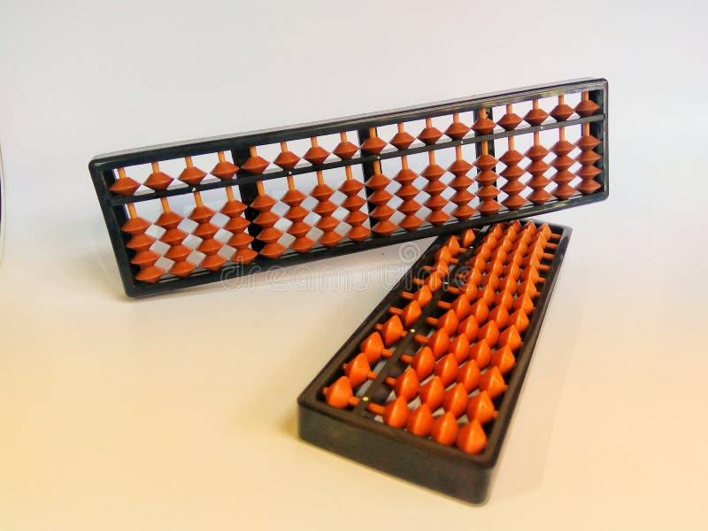 Close Up Two Vintage Abacus, Traditional Counting Tool Stock Image ...
