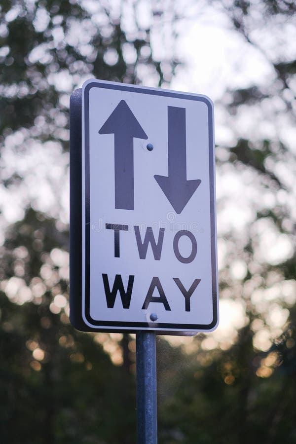 Two-way Sign stock image. Image of change, oppose, lost - 1998639