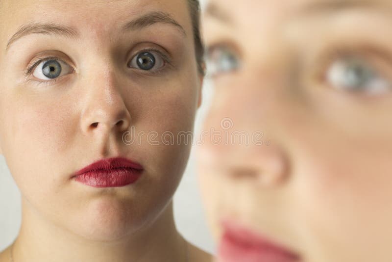 Close Up of Two Young Girls Faces Stock Image - Image of isolated ...