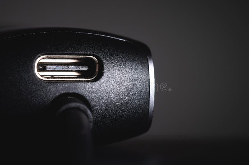 Close-up of a Type C Connector on a USB Hub for a Laptop Stock Photo ...