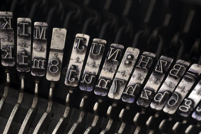 Typewriter letters stock image. Image of typewriter, letters - 52123551