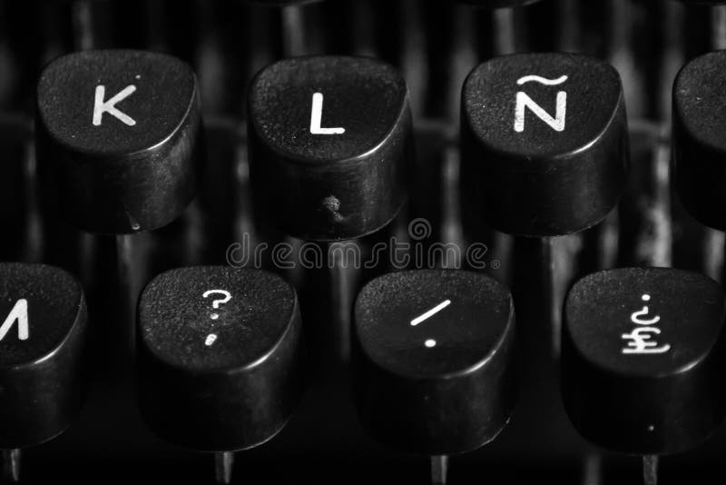 Close up of a typewriter stock image. Image of machine - 115235901