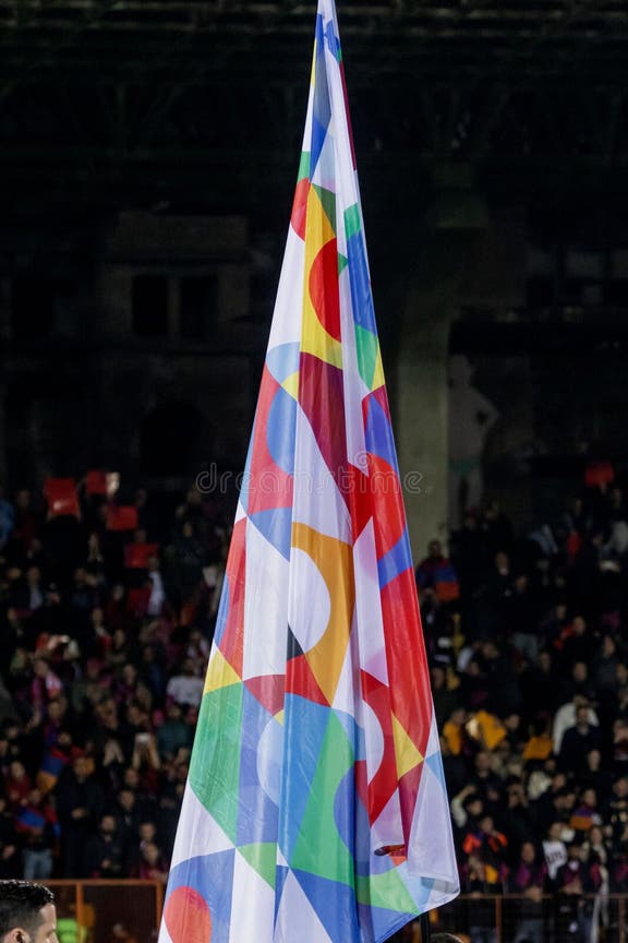 Close-up of the UEFA League Flag Editorial Image - Image of close ...