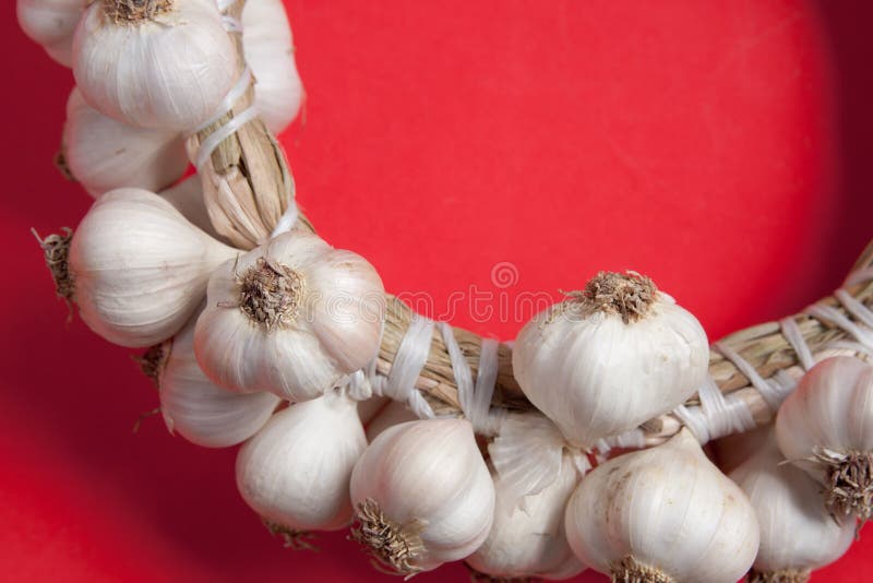 Close Up of a Ukrainian Traditional Garlic Round Stock Image - Image of ...