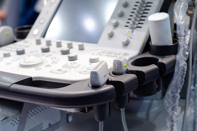 Close-up of Ultrasound Machine in Clinic Stock Image - Image of control ...