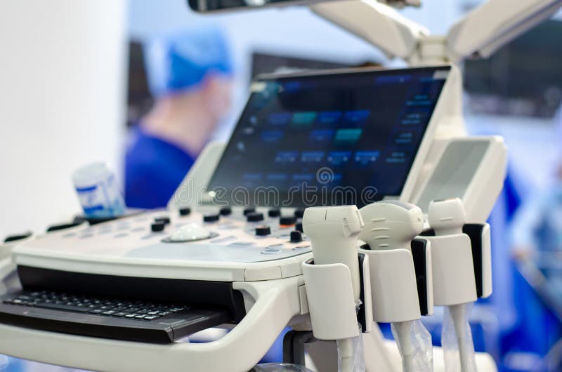 Close-up of Ultrasound Machine in Clinic Stock Photo - Image of artery ...