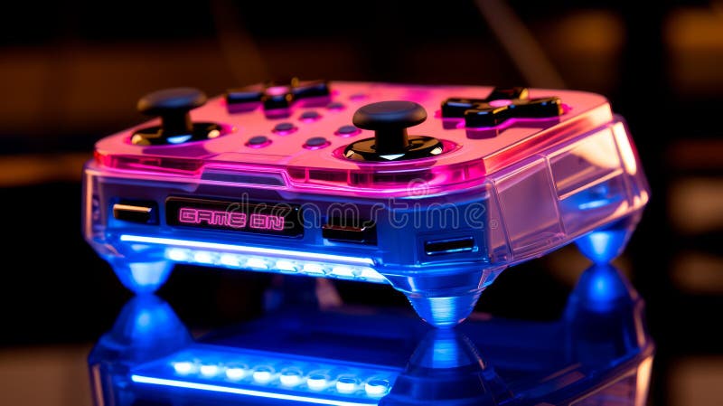 A Close Up of the Underside of a Pink Gaming Controller Stock ...