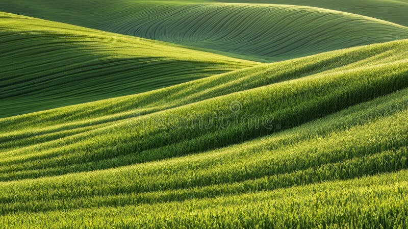 A Close-up of Undulating Green Fields Showcasing Nature S Intricate ...