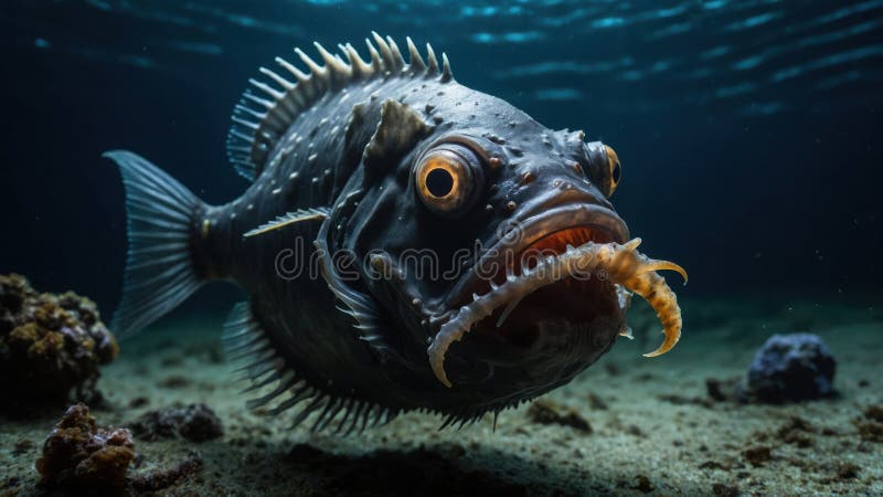A Close-up of a Unique Fish Swimming Underwater, Showcasing Its ...