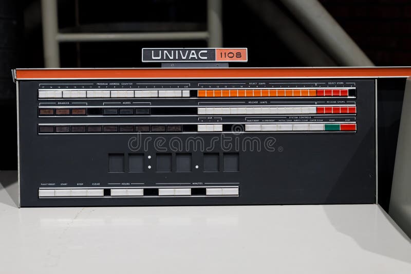 Close-up UNIVAC 1108 Old Computer, Multi Processor System Editorial ... Close-up UNIVAC 1108 Old Computer, Multi Processor System Editorial ...