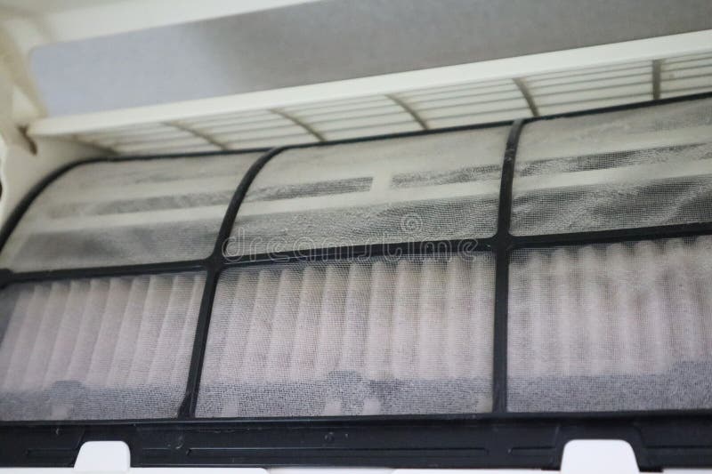Close-up of Unsanitary Air Conditioner Filter Stock Photo - Image of ...