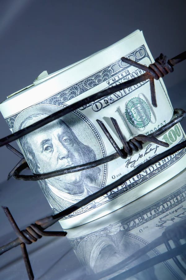 Money Wrapped in Red Ribbon Stock Photo - Image of gift, concept: 2311824